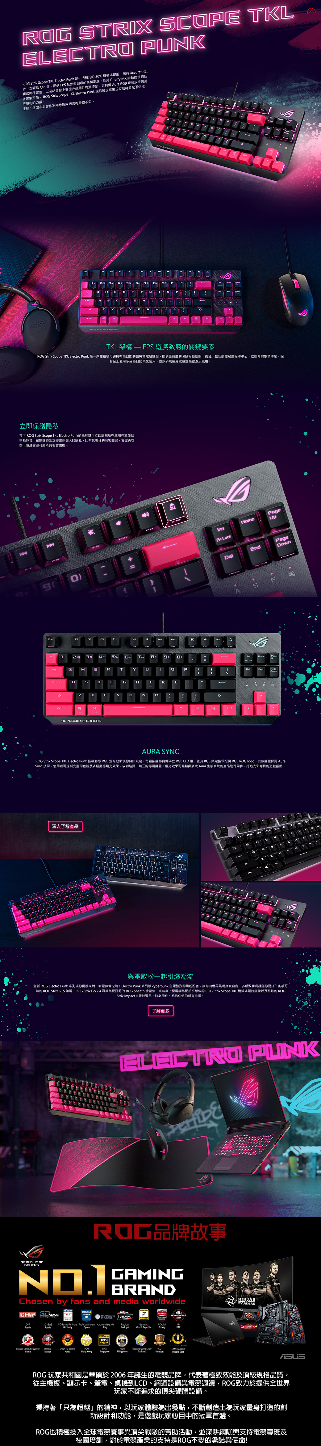 Jual (asus)ASUS ROG Strix Scope TKL 80% RGB Mechanical Gaming Keyboard ...