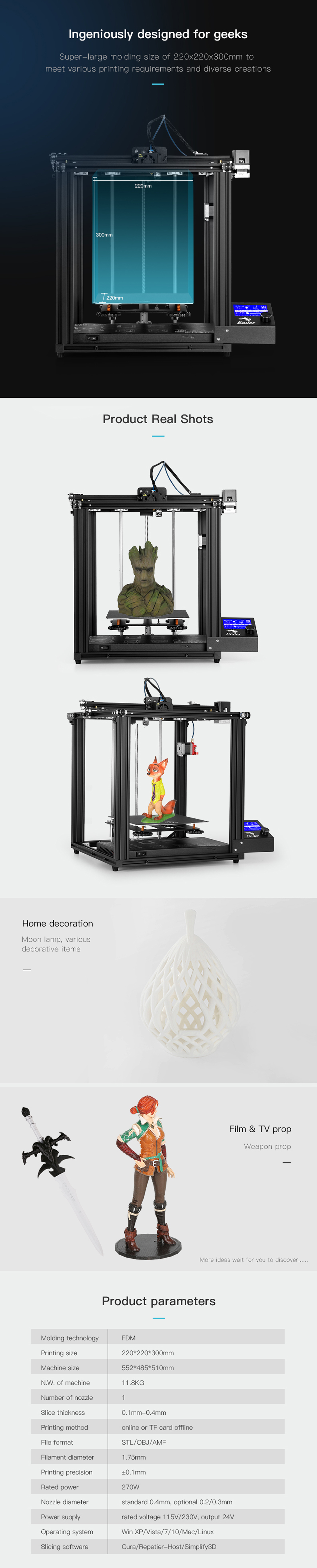Jual (Creality)Imagine ENDER-5pro 3D printer di Seller PChomeSEA ...