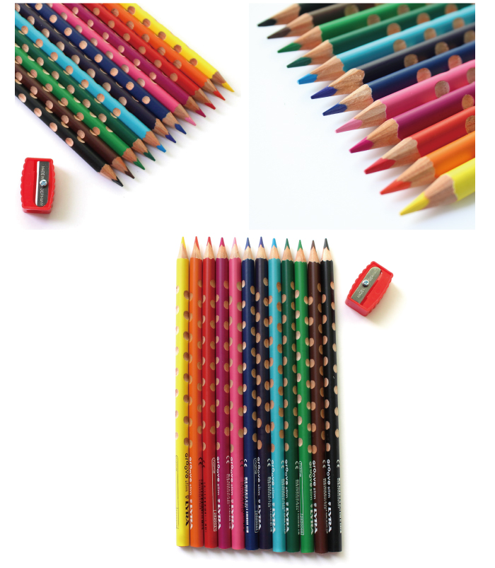 Jual (LYRA)[Germany LYRA] GROOVE triangle hole color pencil (thin) (12 ...