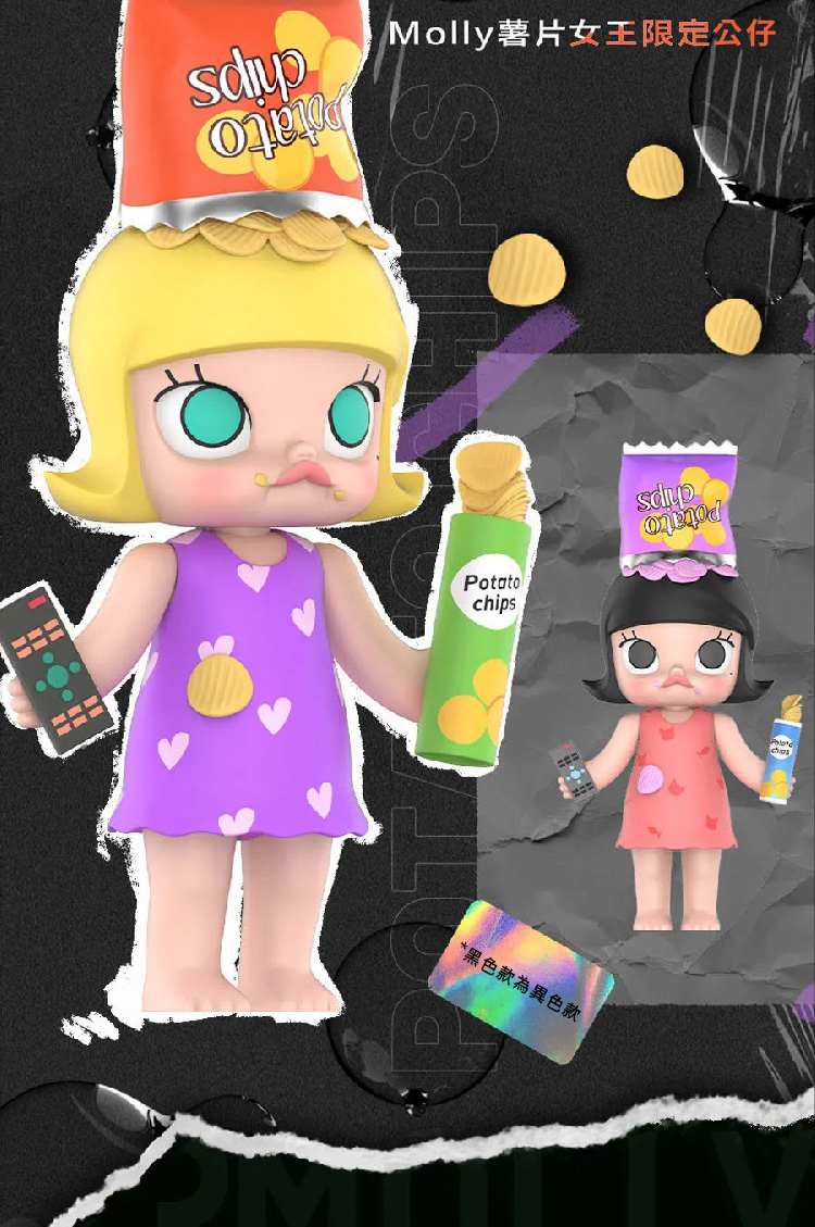 Jual (POPMART)Molly Jasmine Girl Potato Chip Queen Large Doll di Seller ...