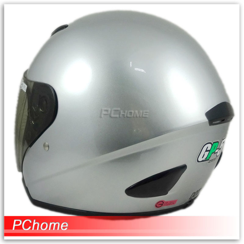 Jual (GP5)[GP5 209] plain silver oversized helmet, full removable and ...