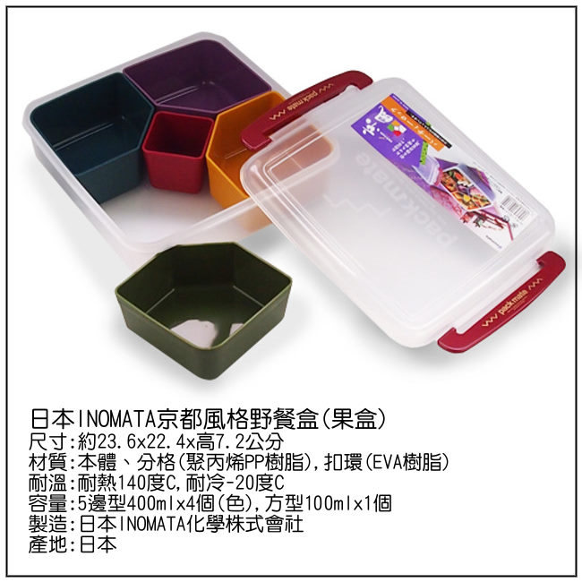 Jual (INOMATA)Made in Japan INOMATA Jingfeng Picnic Box (Fruit Box) di ...