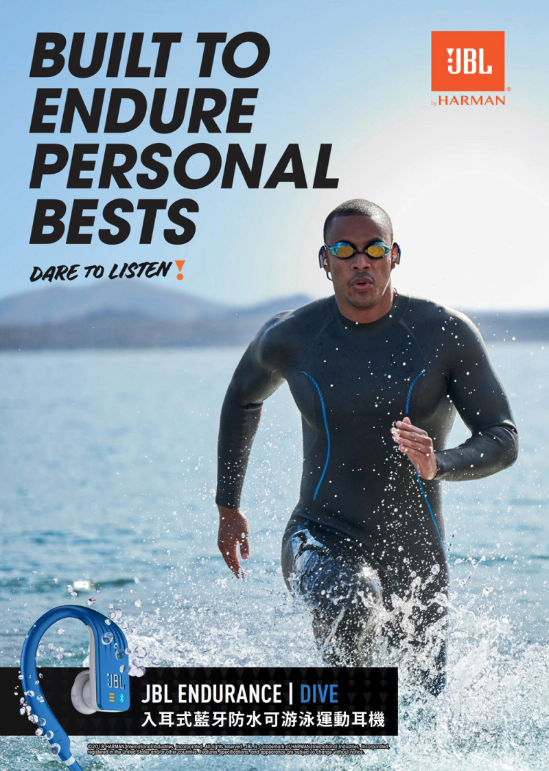 Jual (JBL)JBL Endurance DIVE In-Ear Bluetooth Waterproof Swim Sports ...